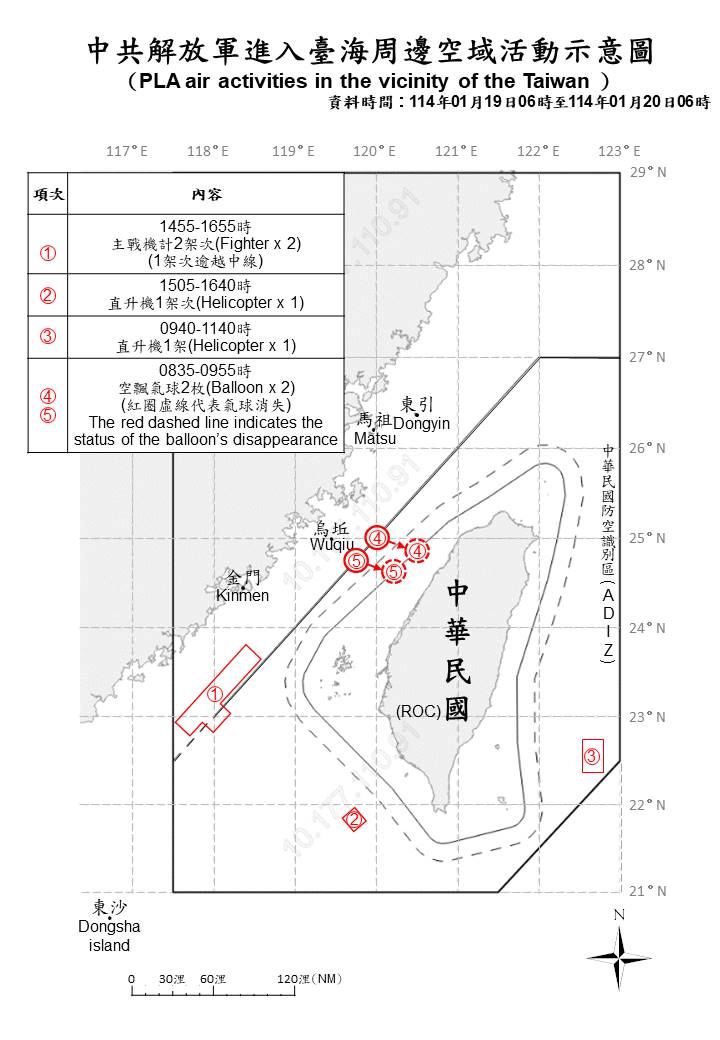 10 Chinese aircraft and warships detected in Taiwan Strait since Sunday ...
