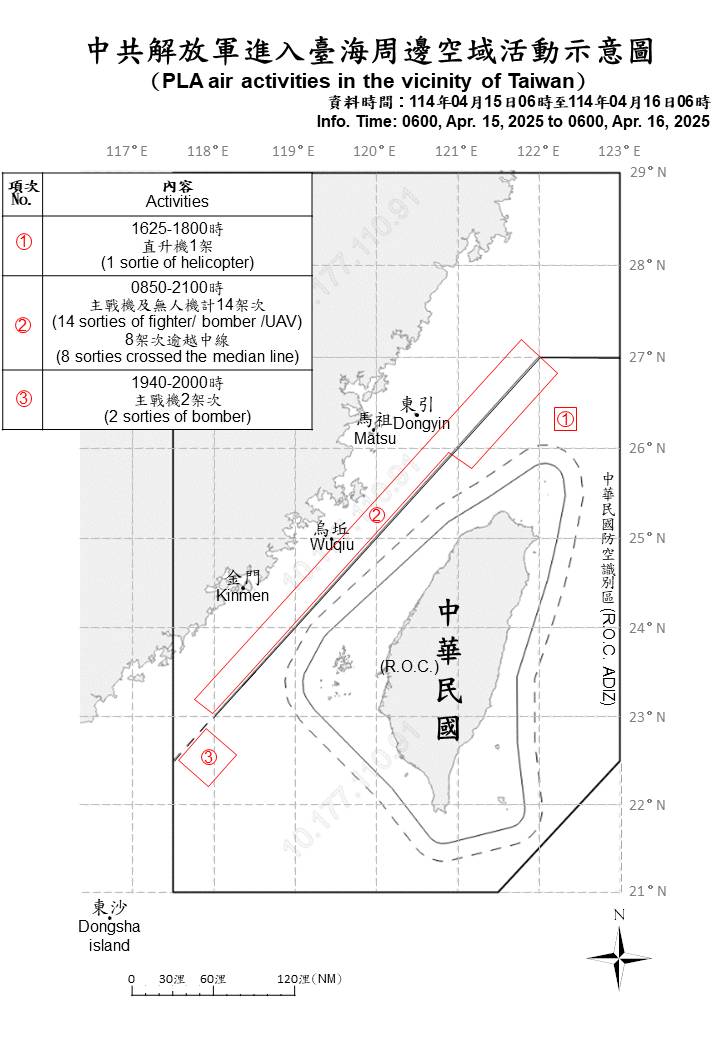 Defense Ministry monitors 25 aircraft and ships in Taiwan Strait-News ...